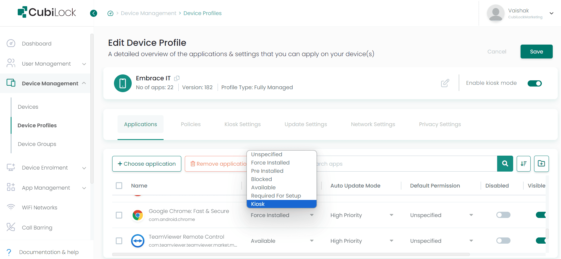 Enforce Android Single App Mode on Tablets and Smartphones